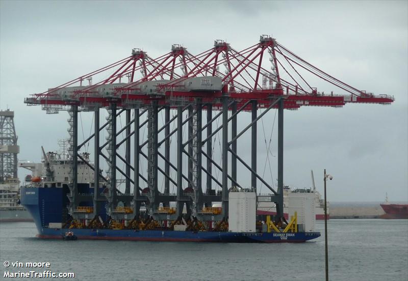 "SEAWAY SWAN" arrives in Alexandria port - carrying cranes "Tahya Misr ...